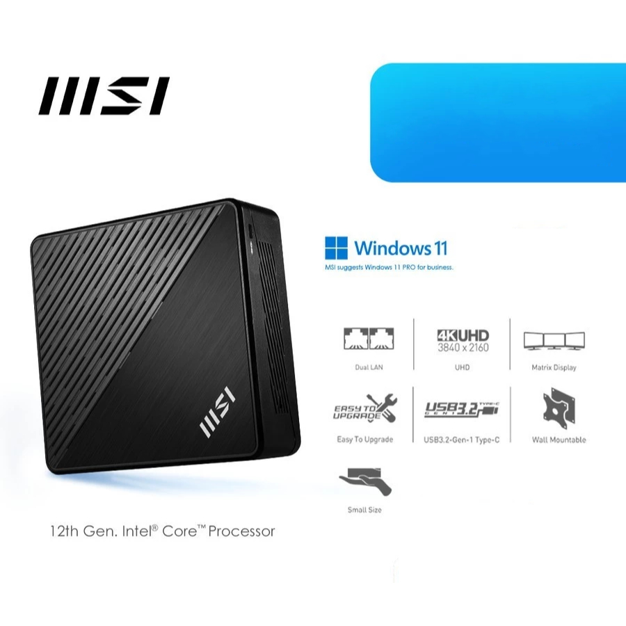 Jual MINI PC MSI I3 GEN 12 FULLSET +WIN 11 +RAM 8GB +SSD NVME 128 ...