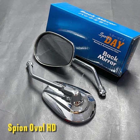 Jual Spion CB 100 125 Retro Oval Classic Crhome Kaca Putih Honda Spion ...