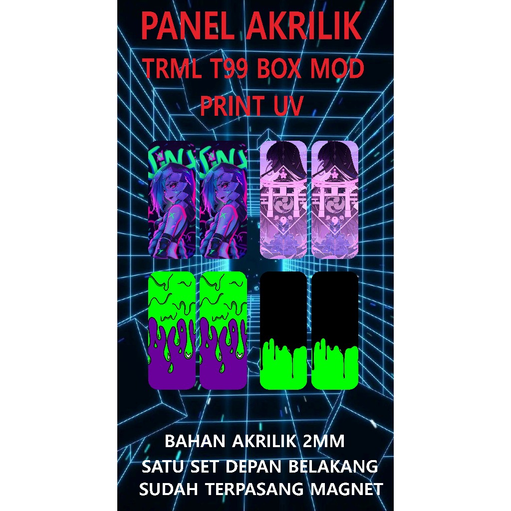 Jual aksesoris Backdoor panel akrilik t99 UV PRINT HD-PIRYANZA STORE ...