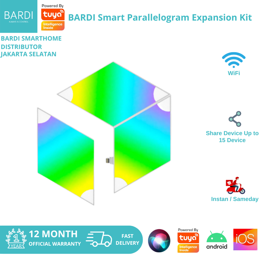 Jual BARDI Parallelogram Panel Expansion Kit Lampu Decor Lampu Hias ...
