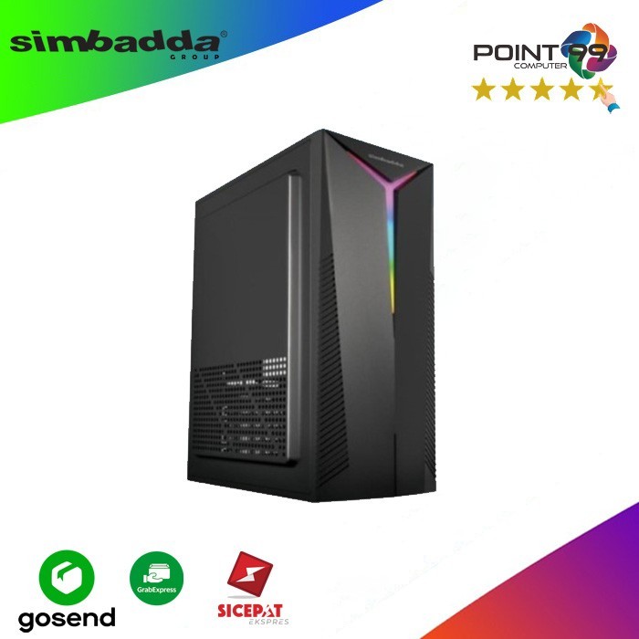 Jual Case / Casing SIMBADDA SIM-V 3160 RGB with 380W PSU | Shopee Indonesia