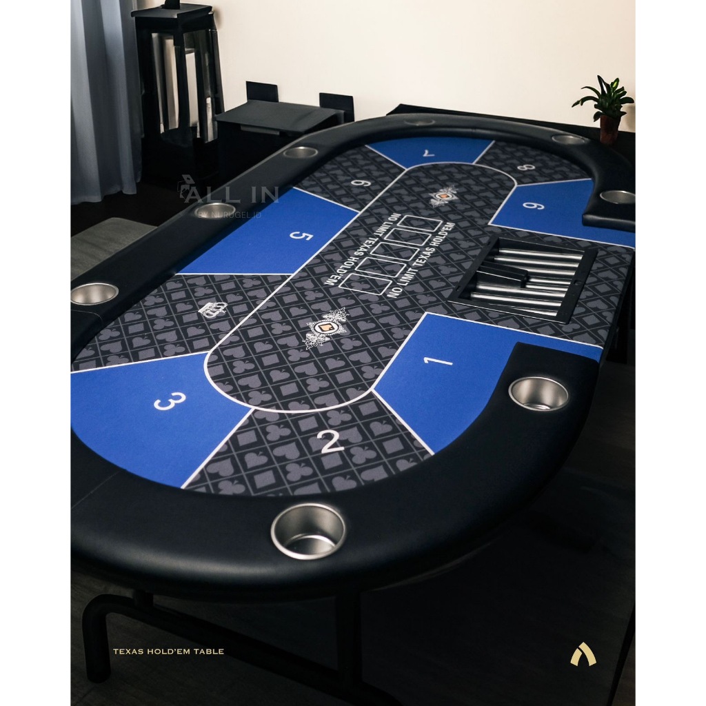 Jual Meja Lipat Texas Holdem Poker Table 213cm x 106cm | Shopee Indonesia