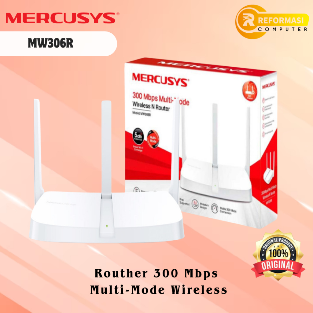 Jual Mercusys MW306R 300 Mbps Multi-Mode Wireless N Router | Shopee ...
