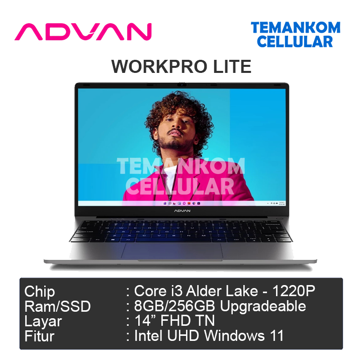 Jual Laptop ADVAN Work pro Lite Notebook Core i3 gen 12 Workpro LITE ...