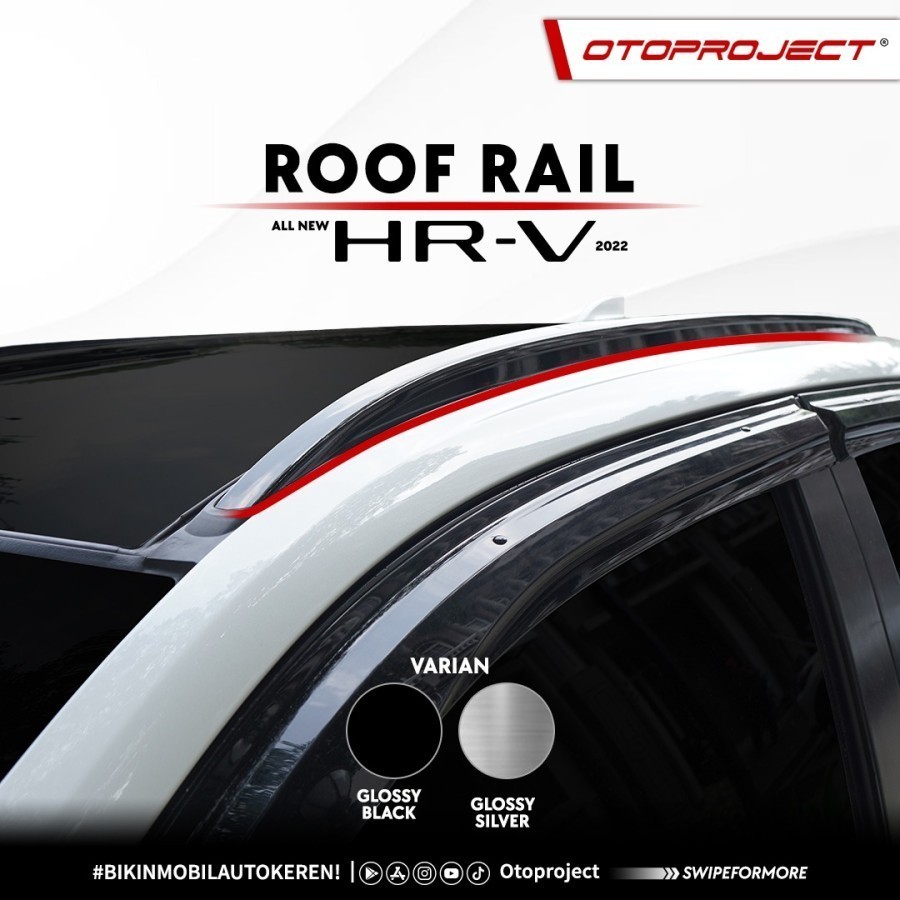 Jual Otoproject Roof Rail / Roofrail Ori Design All New HRV 2025 2024 ...