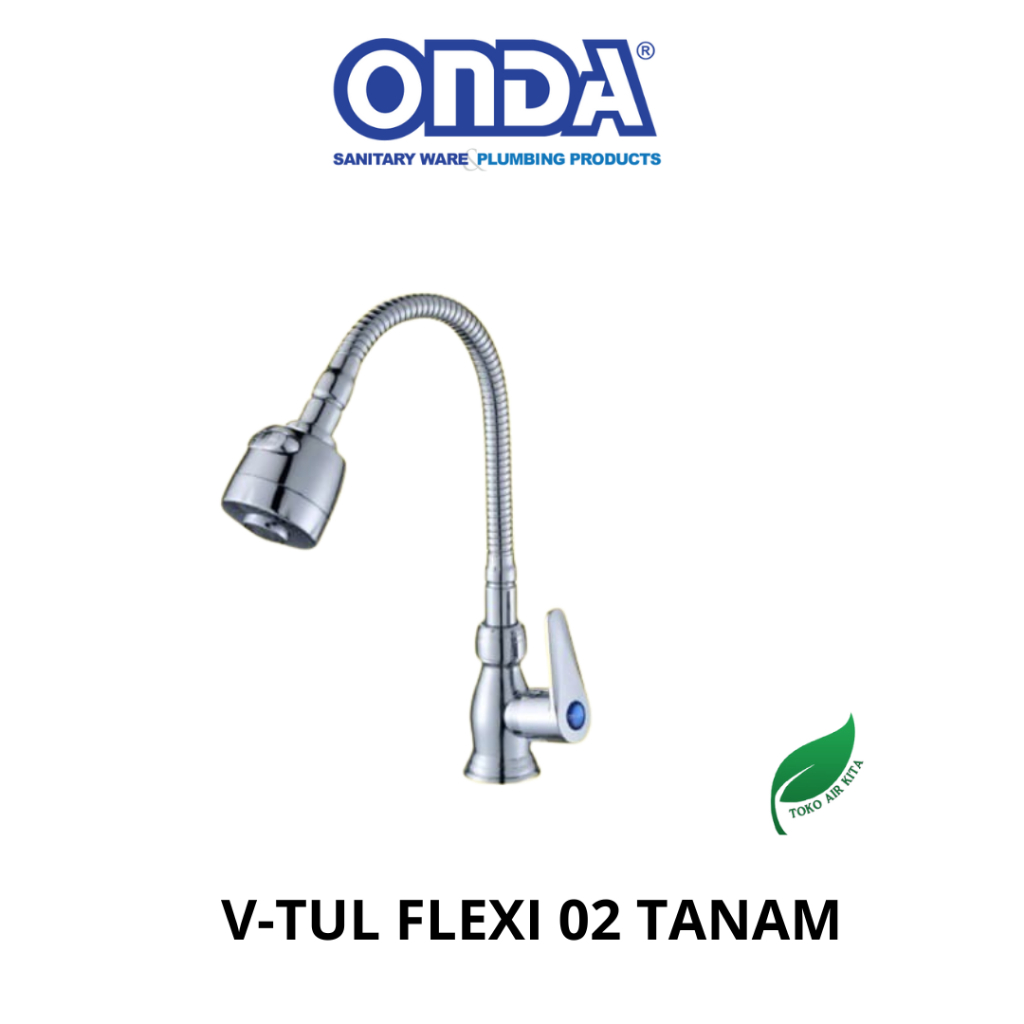 Jual KRAN ONDA V-TUL FLEXI 02 TANAM 1/2" / KERAN DAPUR CUCI PIRING ...
