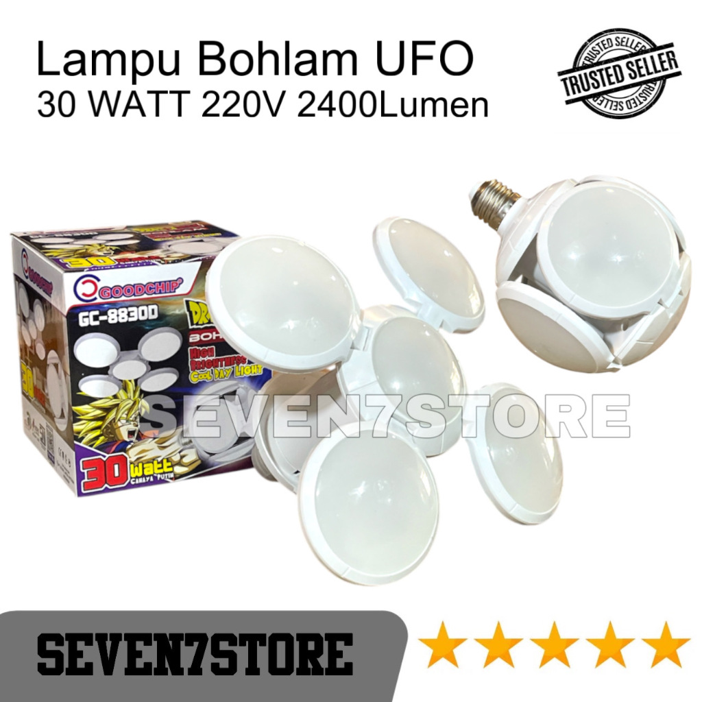 Jual Bohlam LED Bentuk Bola - LED Football UFO Lamp 30w | Shopee Indonesia