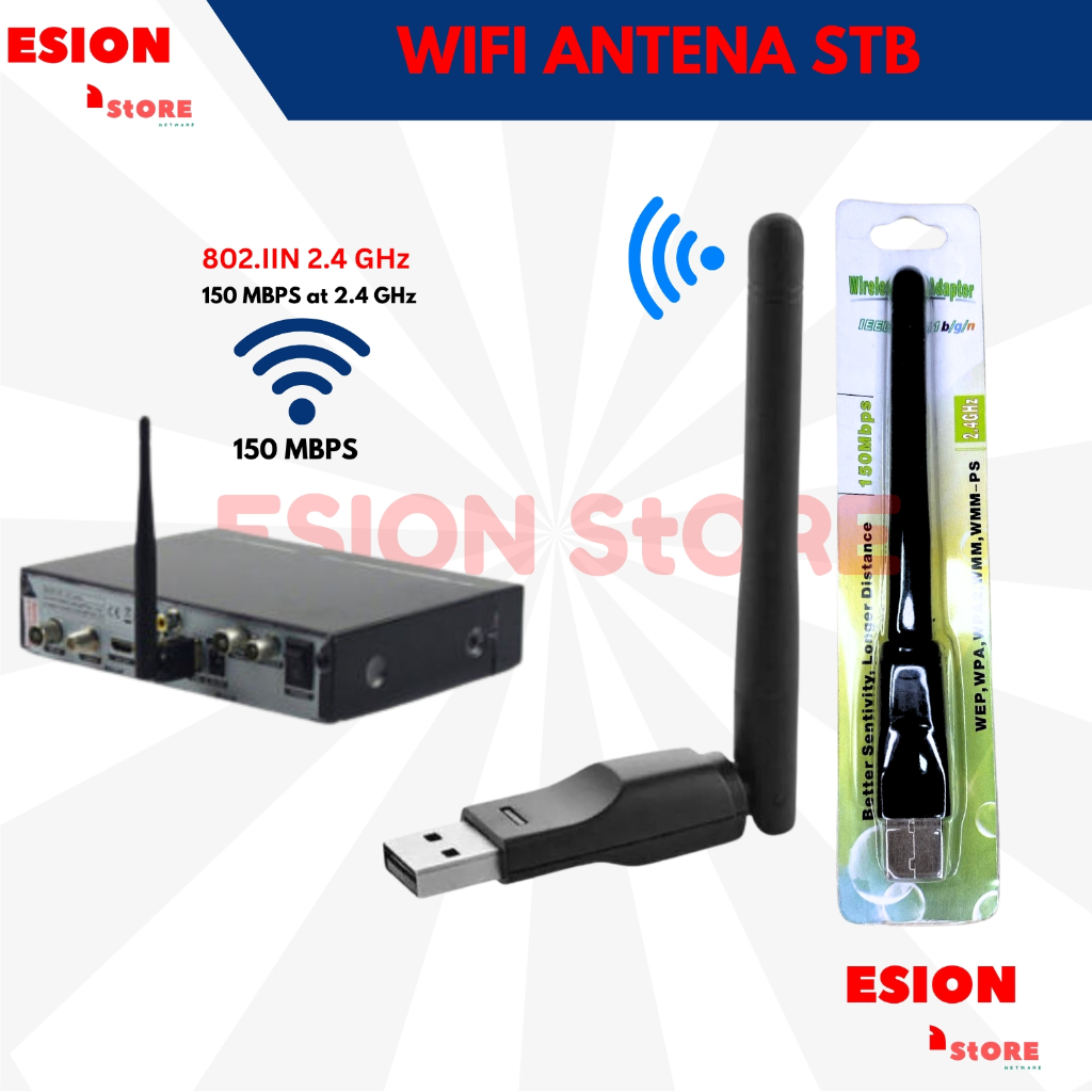 Jual USB Wifi Set Top Box Dongle STB Adapter Antena Wifi PC Laptop/USB ...