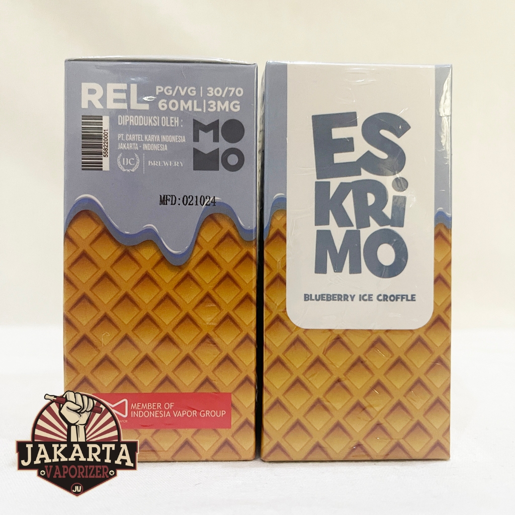 Jual ESKIMO BLUEBERRY ICE CROFFLE 60ML 3MG 6MG BY MOMO X IJC BREWERY ...