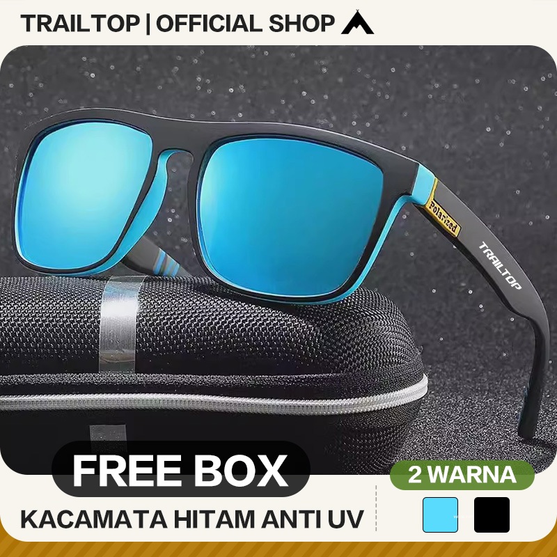 Jual TrailTop Kacamata Hitam Pria Wanita Aviation HD Polarized UV400 Anti Silau Cahaya Matahari ...