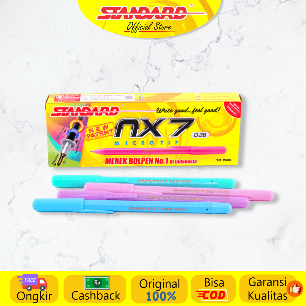 Jual Standard - Pulpen NX 7 0.38 ( Pulpen / Pena / Ballpoint ) | Shopee Indonesia