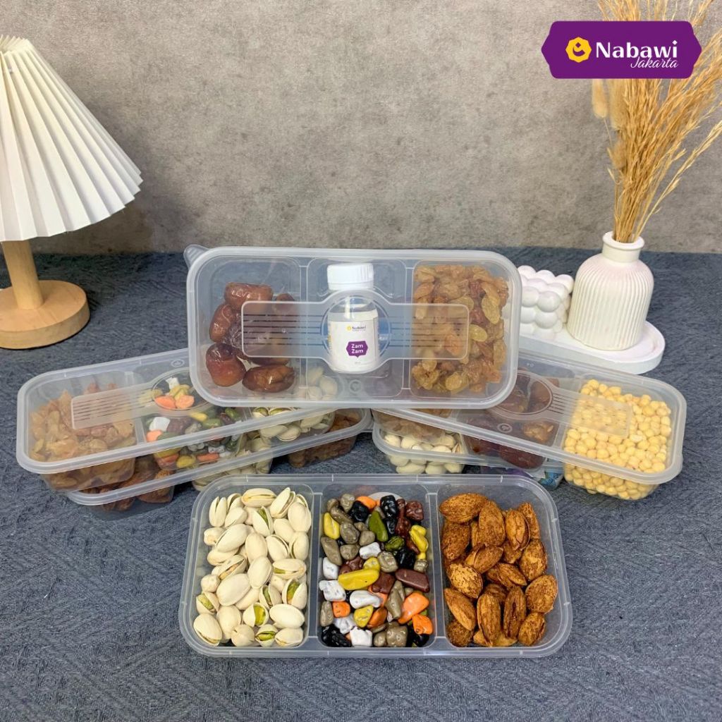 Jual Paket Hampers Makanan 3 Sekat Oleh Oleh Haji dan Umroh Premium ...