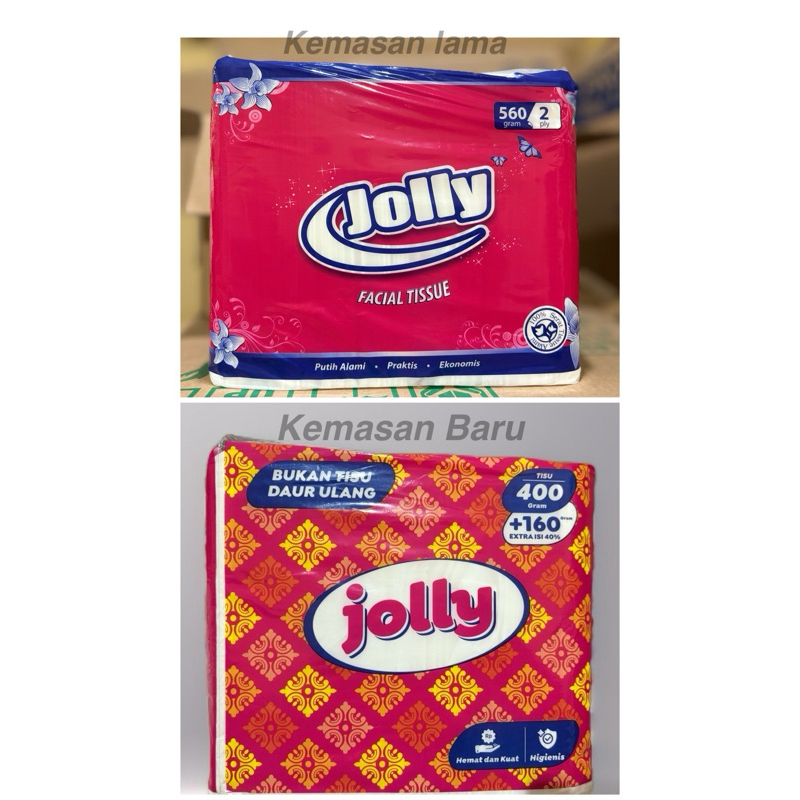 Jual TISSUE JOLLY KILOAN 560gr 2 PLY FACIAL TISU WAJAH PERLENGKAPAN ...