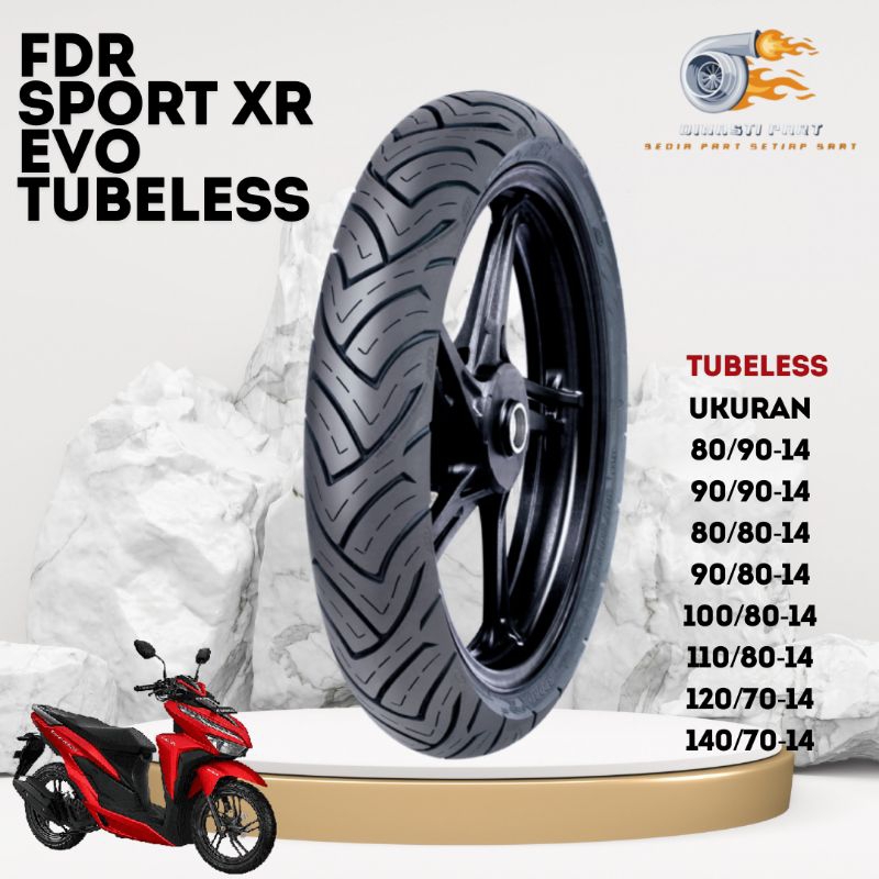 Jual Ban Motor FDR SPORT XR EVO Ring 14 Ukuran 80/90 90/90 80/80 90/80 ...