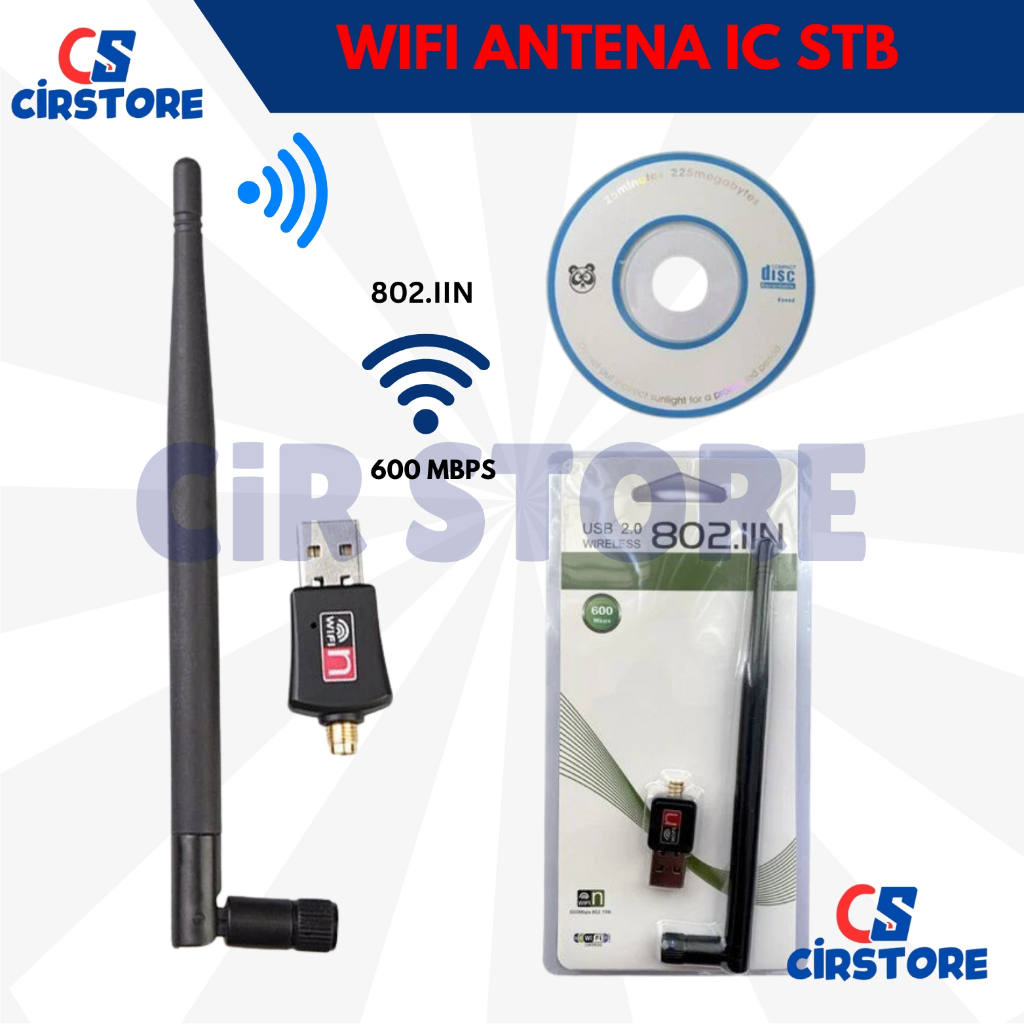 Jual Antena WiFi IC STB 802.11IN 600 MBPS/ USB WIFI 600MBPS + Antena ...