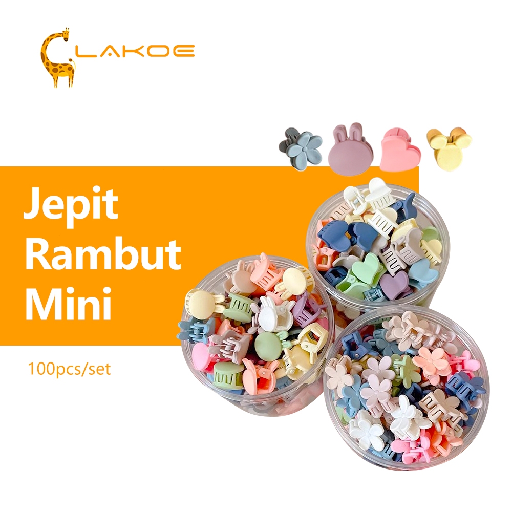 Jual LAKOEOFFICIALMALL Jepit Rambut Mini Anak Korea 100PCS | Shopee ...