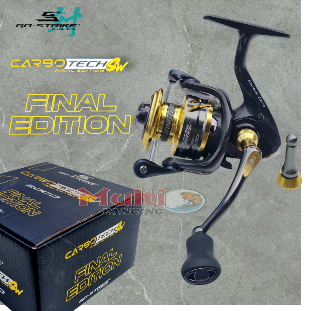 Jual reel go-strike versus carbotech FINAL EDITION | Shopee Indonesia