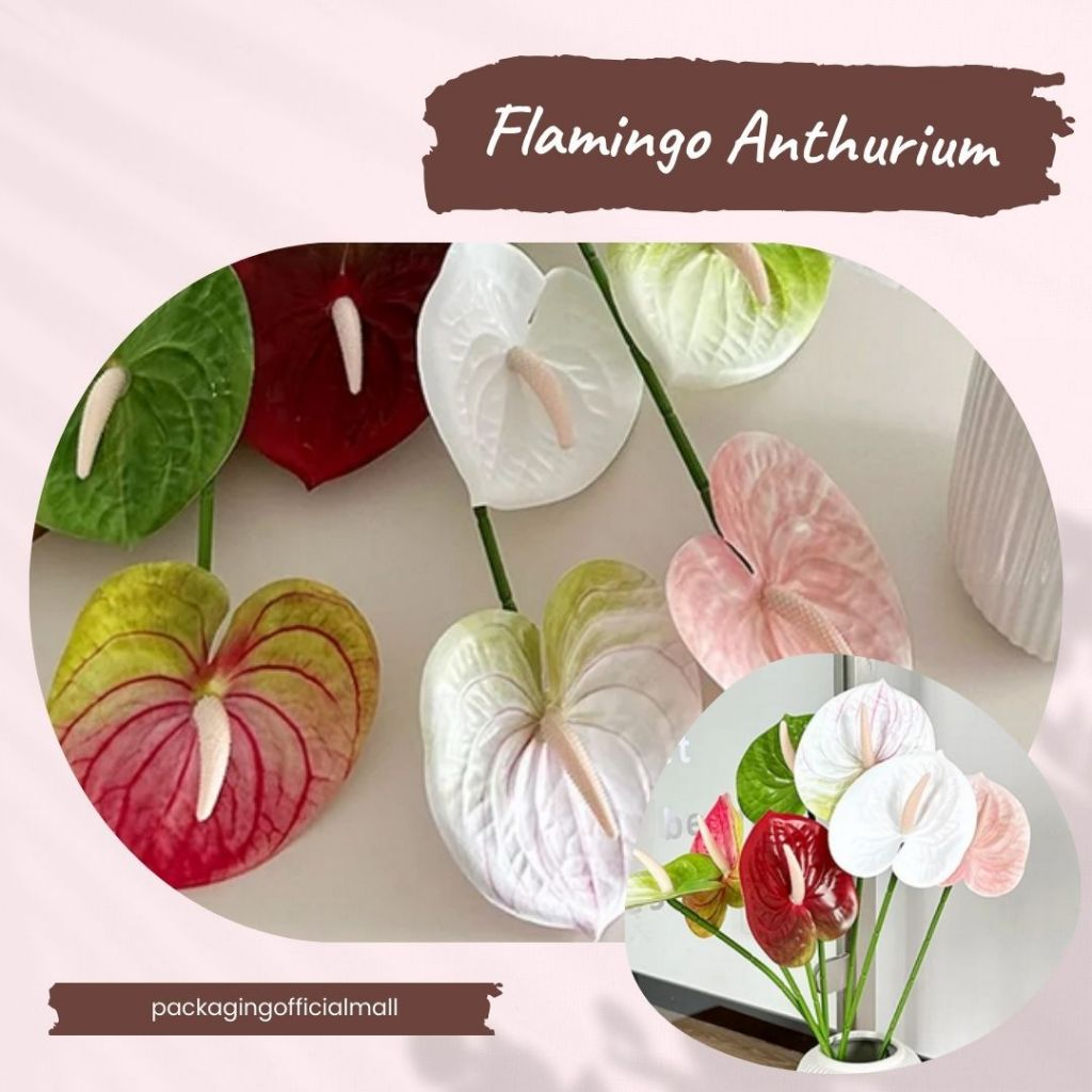 Jual FLAMINGO ANTHURIUM / KEPALA BUNGA PALSU / BUNGA BUKET / BUNGA ...
