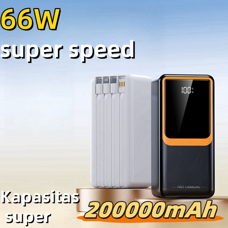 Jual Power bank 66W dengan kapasitas 200.000mAh, ideal untuk aktivitas ...