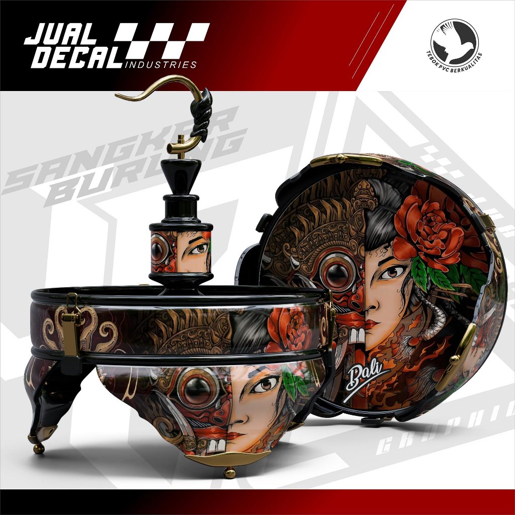 Jual Stiker Sangkar Lovebird Batman Pleci Helopet BARONG BALI Decal ...