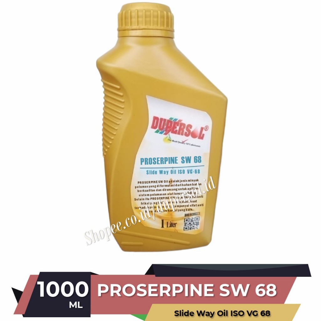 Jual DUPERSOL PROSERPINE SW 68 ISO VG 68 Oli Slide Way Oil Anti ...