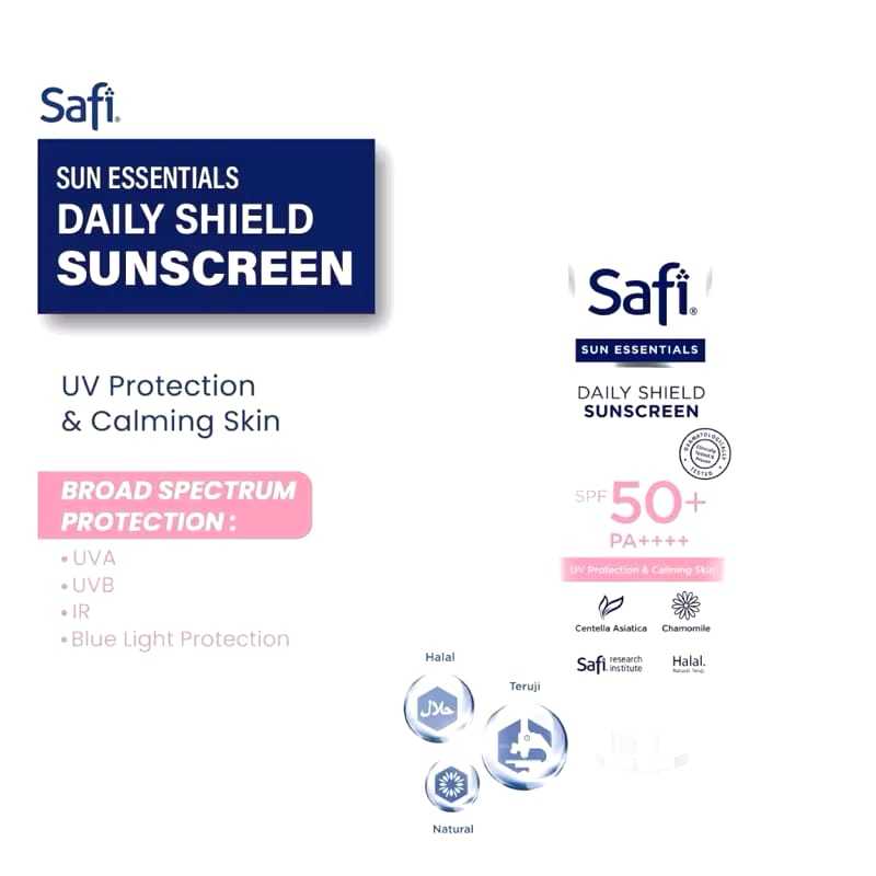 Jual Safi Sun Essentials Daily Shield Sunscreen SPF 50+ PA ++++ 30ML ...