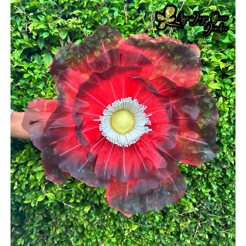 Jual Bunga Peony Giant Flower Bunga Hiasan Kain Organdi Model Bunga ...