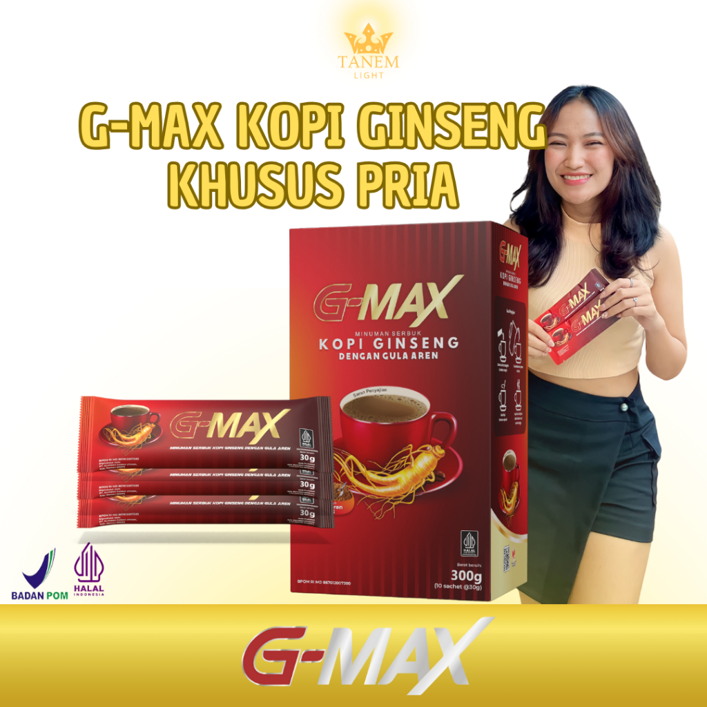 Jual Kopi Gmax Ginseng Penambah Durasi Terbaik Lebih Lama Bpom Halal | Shopee Indonesia
