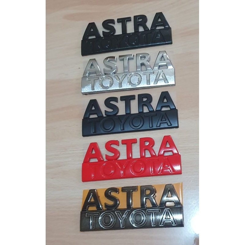 Jual EMBLEM TULISAN ASTRA TOYOTA | Shopee Indonesia