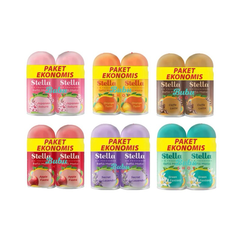 Jual ( paket 2 pcs ) Stella refill matic box ( paket isi 2 pcs ...