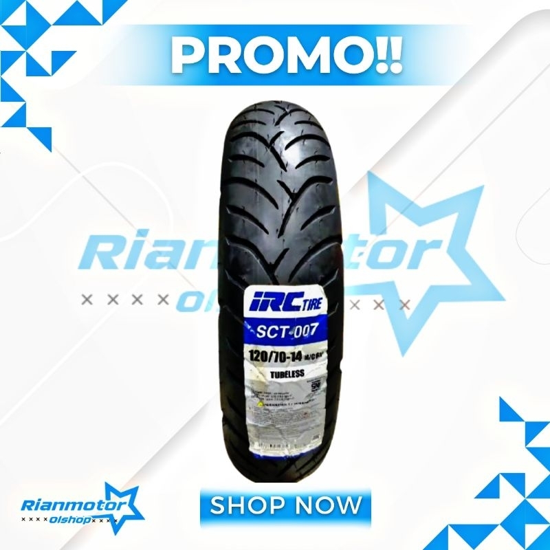 Jual BAN MOTOR NMAX PCX NEW IRC 110/70 130/70 RING 13 TUBLES TUBELES ...