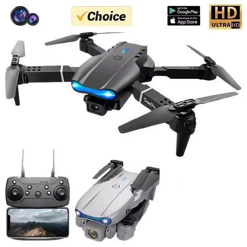Jual Drone Mini RC 4K HD Smart Drone e88 Pro dengan 2 Lensa Sudut Ultra ...