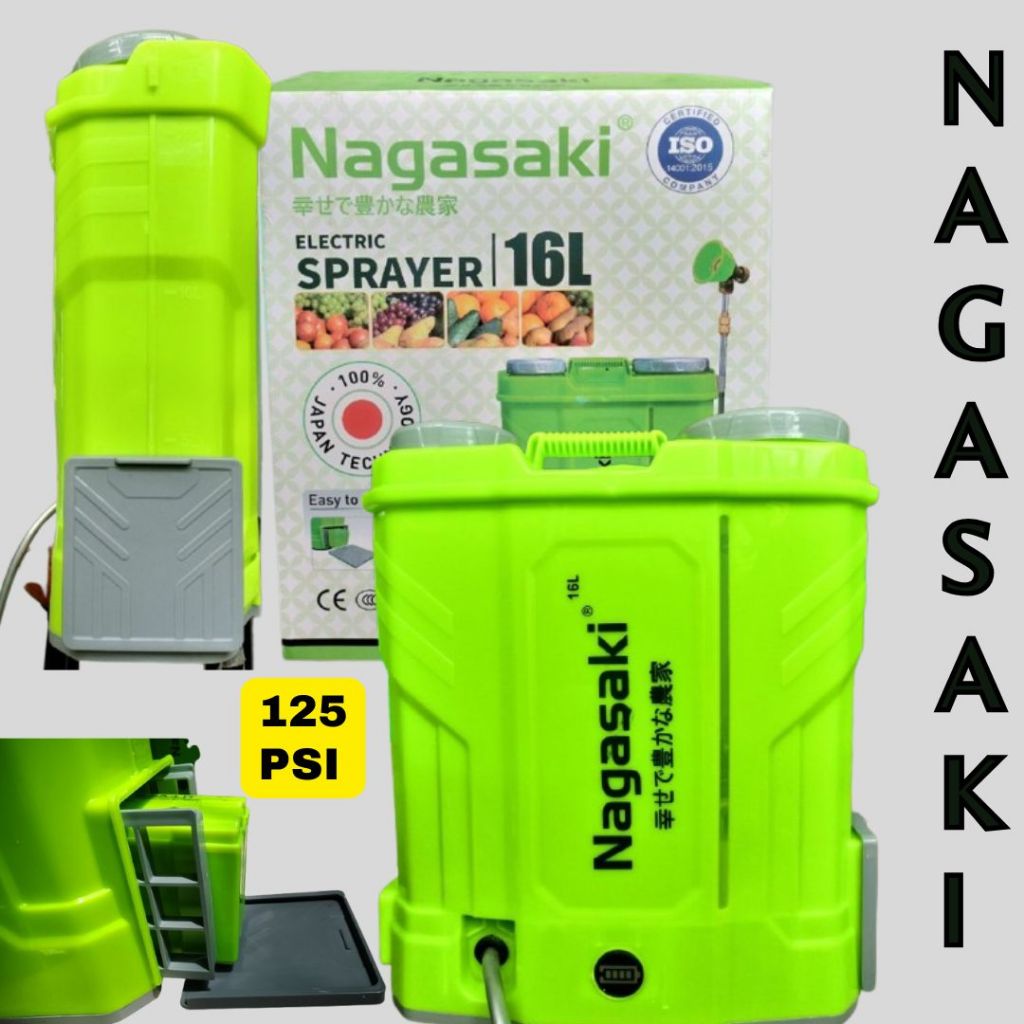 Jual Sprayer Tangki Semprot Elektrik Nagasaki 16 Liter Gratis Kaos ...
