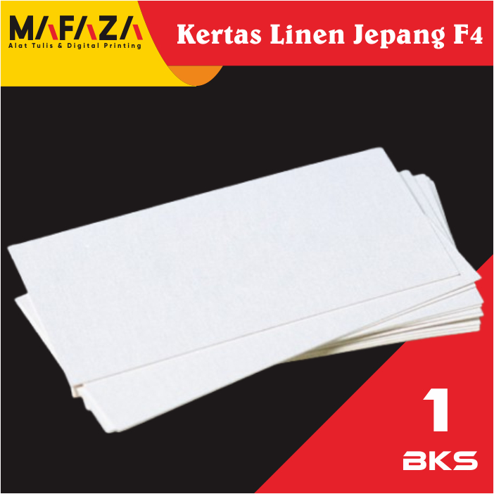 Jual [ 1 Bks ] Kertas Linen Jepang F4 Putih Tebal 220gr, Kertas ...