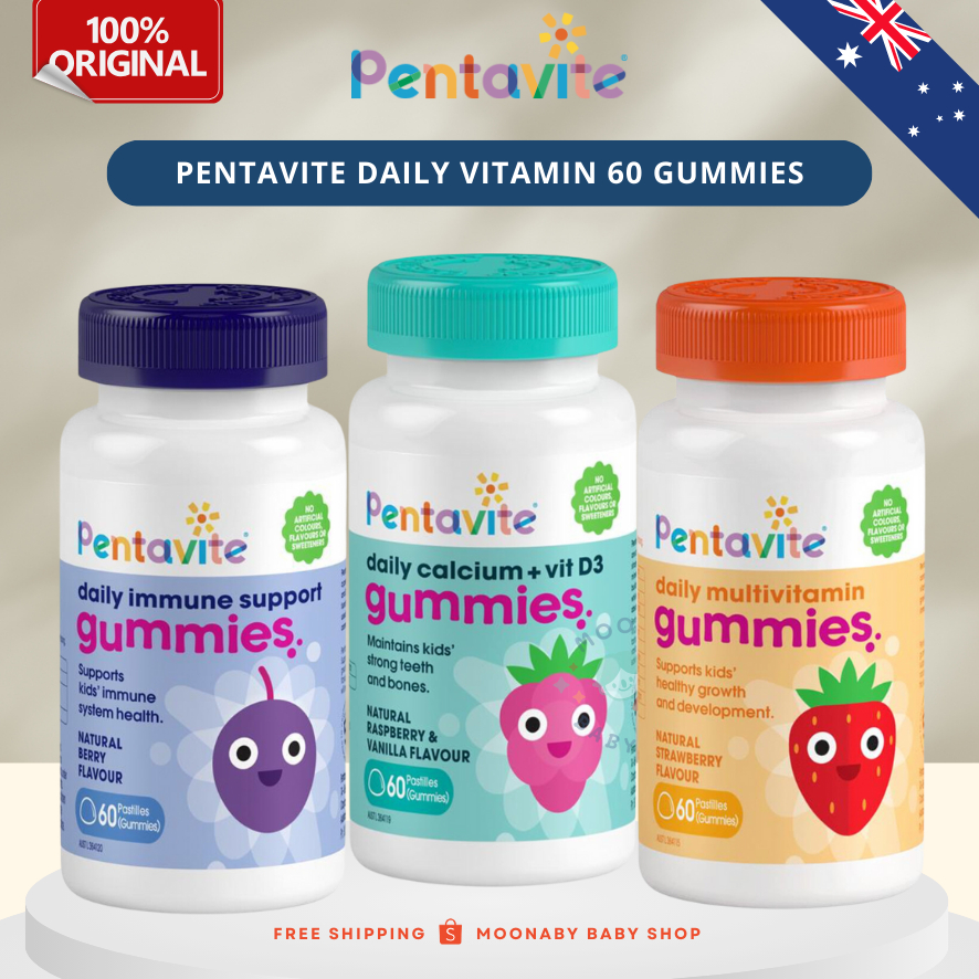 Jual Exp 12/2026 Pentavite Daily Multivitamin, Immune defence, Calcium ...