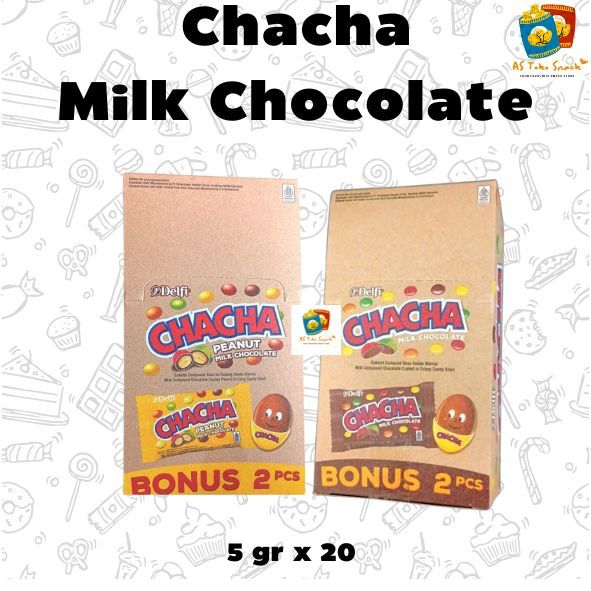 Jual Chacha Milk Chocolate (1 box Isi 20) + Bonus 2pcs | Shopee Indonesia