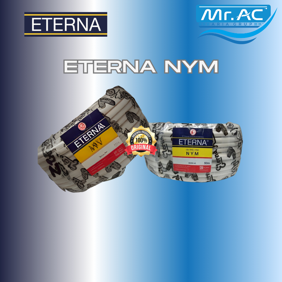 Jual KABEL LISTRIK ETERNA NYM 3X2.5MM | 3X2,5MM ORIGINAL PER ROLL 50M | Shopee Indonesia