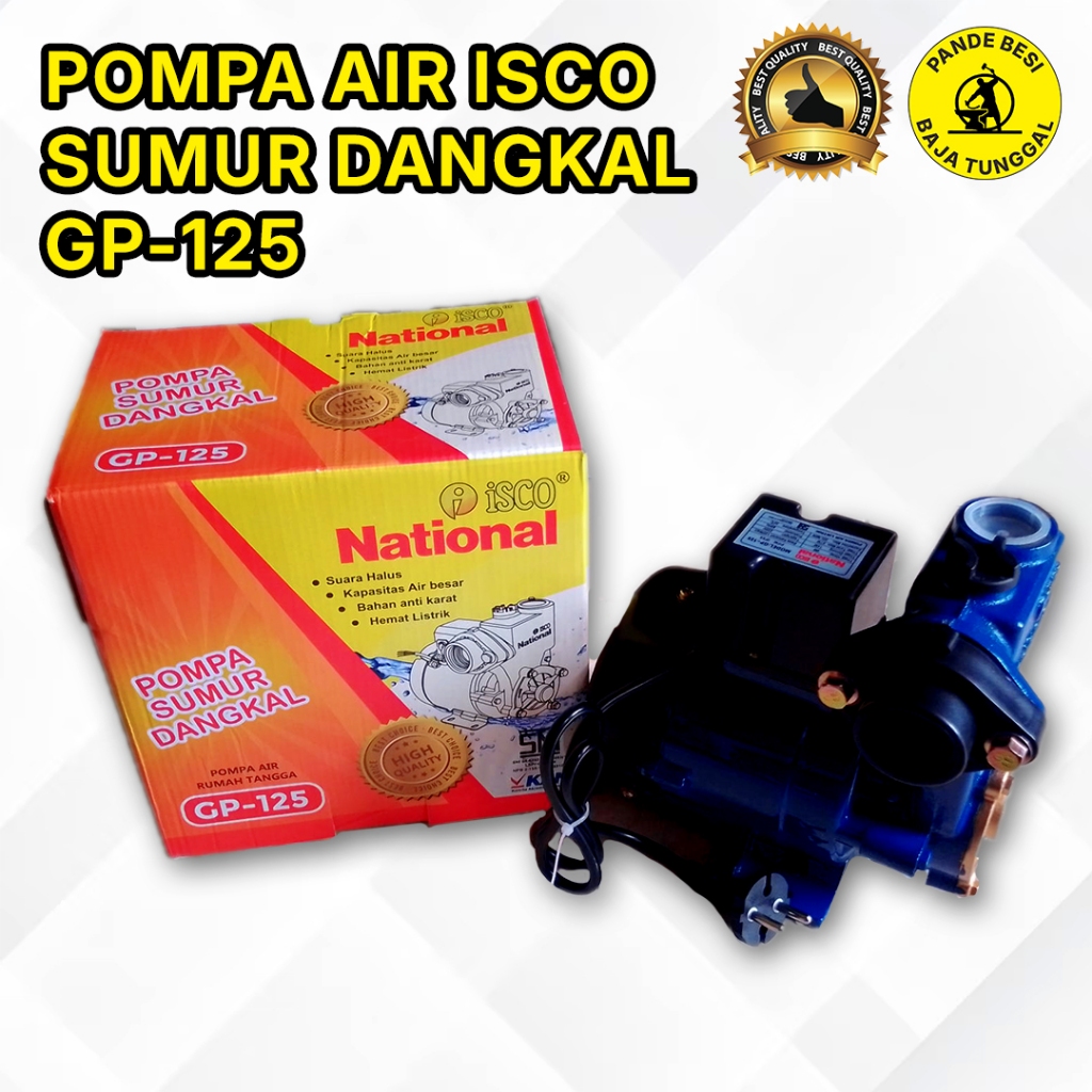 Jual Pompa Air ISCO NATIONAL GP -125 hemat listrik Water Pump Sumur ...