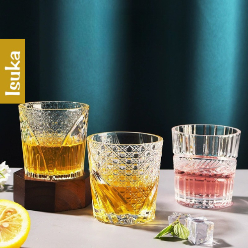 Jual Gelas Kaca Wine Whisky Teh Kopi Susu Matcha Aesthetic Gelas Wine Whisky Glass Gelas Minum ...