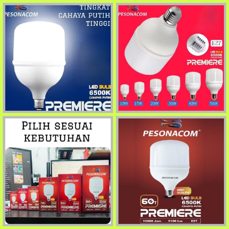 Jual Bohlam Pesonacom Premiere Lampu LED Jumbo Tabung SNI Rumah Kantor Terang Termurah | Shopee ...