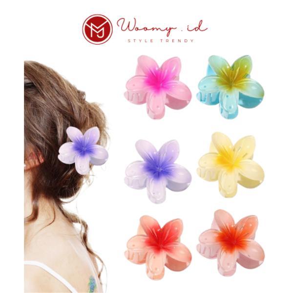 Jual Woomy - JR519 Jepitan Rambut Cantik Model Bunga Kamboja Hair Clip ...