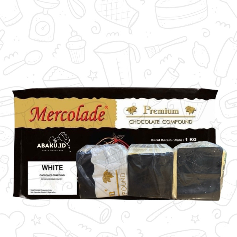 Jual MERCOLADE COKELAT PUTIH PREMIUM REPACK 250gr / COKELAT PUTIH ...