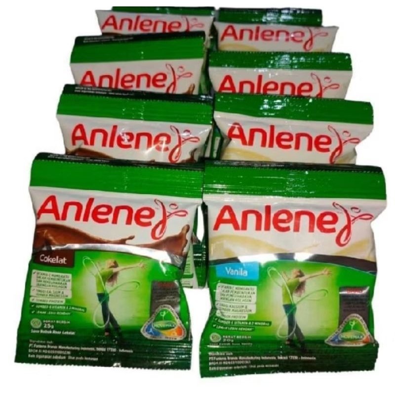 Jual Anlene Susu Penguat Tulang Rasa Cokelat/ Vanilla 1 renceng isi 10 ...