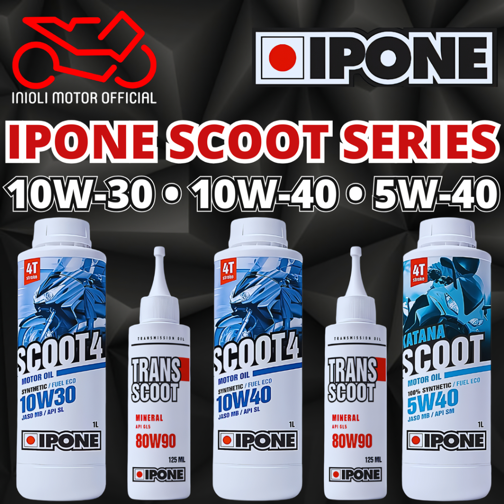 Jual PAKET HEMAT OLI IPONE KATANA SCOOT 4 10W30 10W40 5W40 TRANS SCOOT ...