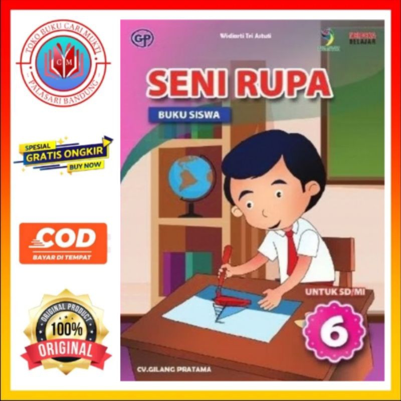 Jual BUKU SENI RUPA SD/MI KELAS 6 KURIKULUM MERDEKA GILANG PRATAMA | Shopee Indonesia