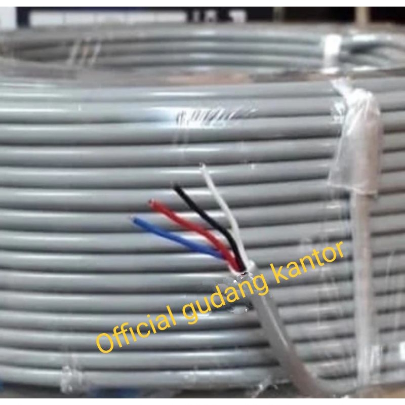 Jual Kabel Intercom /Telepon 4 warna Abu-abu Isi 4 (2Pair) Satu Roll ...
