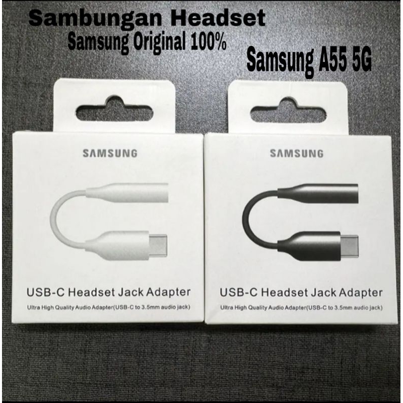 Jual KABEL AUDIO ORIGINAL 100% SAMBUNGAN HEADSET SAMSUNG GALAXY A55 5G ...