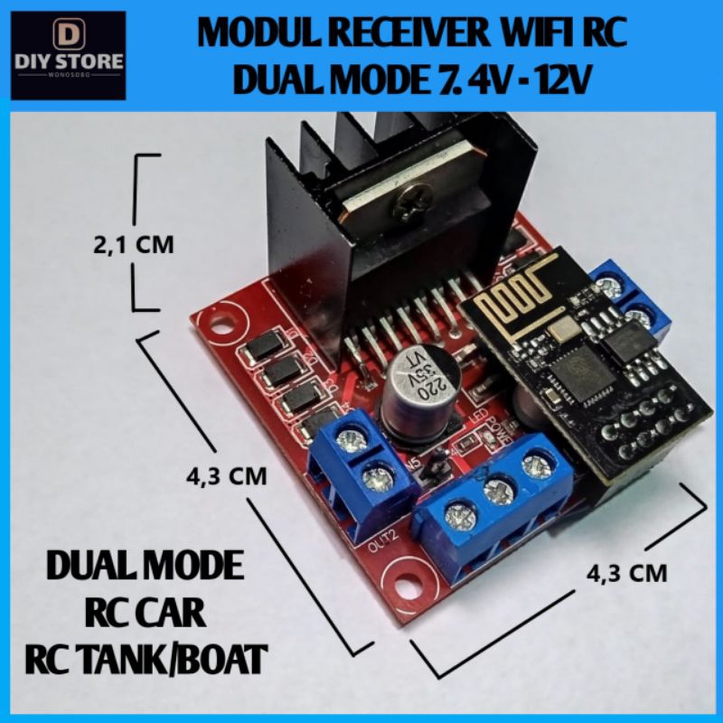 Jual Dual Mode Modul Receiver Mobil Rc Wifi 7.4v -12v | Shopee Indonesia