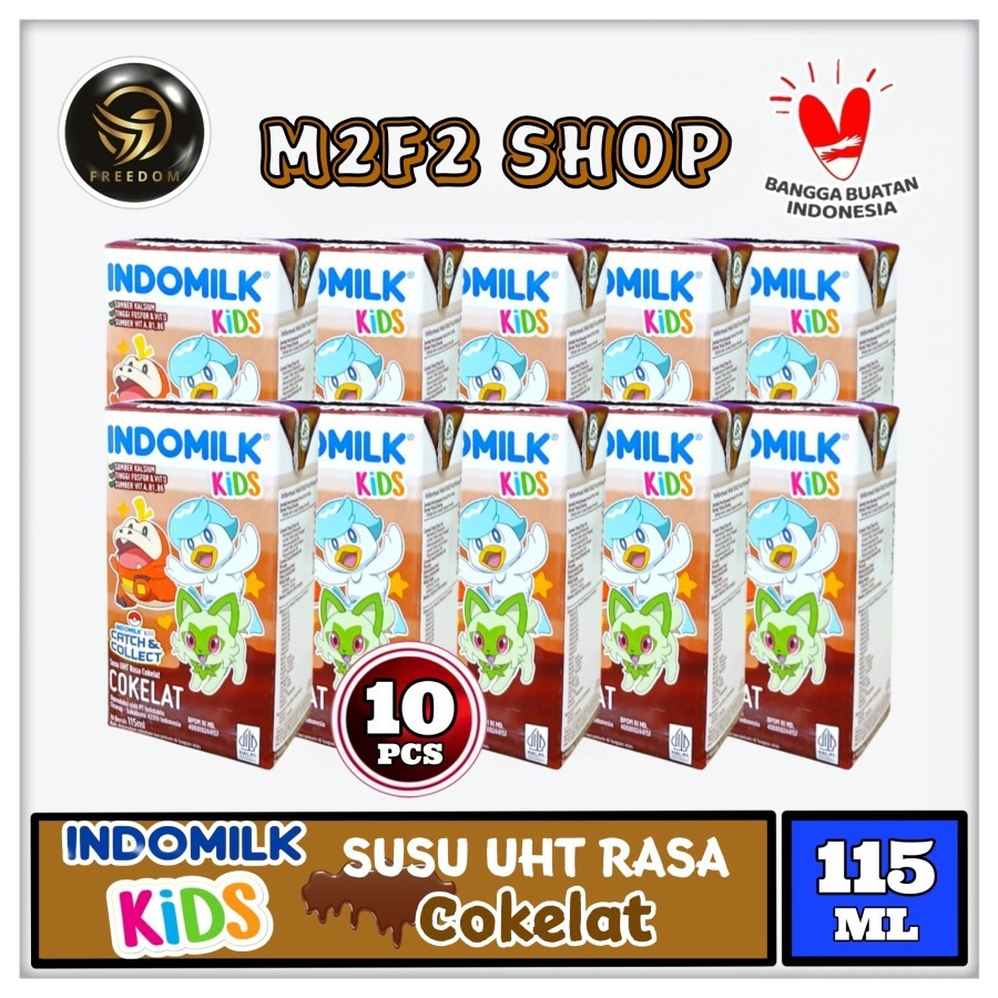 Jual Susu Indomilk Kids Kotak UHT Rasa Cokelat | Chocolate 115 ml (Kemasan 10 Pcs) | Shopee ...