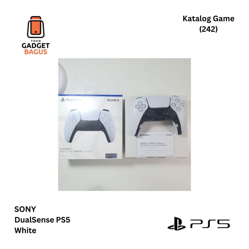 Jual 242 - SONY Playstation DualSense PS5 White Garansi Resmi Indonesia 2nd Fullset Original ...
